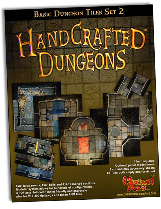 Basic Dungeon Tiles Set 2 :: Handcrafted Dungeons by Outland Arts ...
